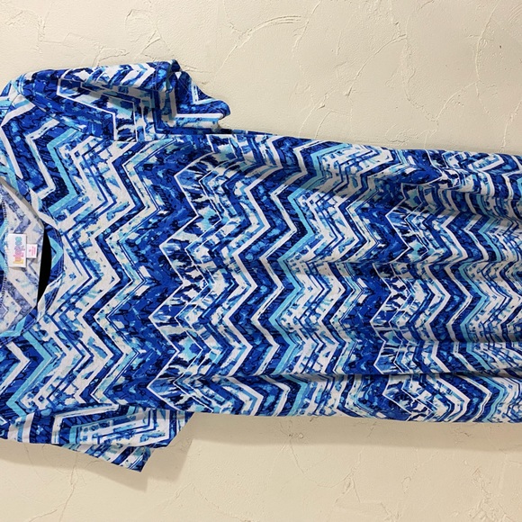 LuLaRoe | Dresses | Lularoe Small Blue And White Jessie Dress | Poshmark